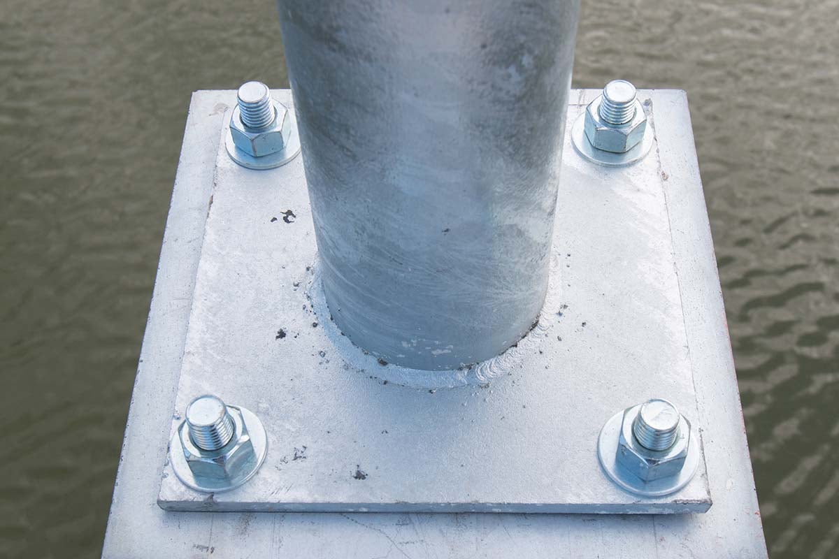 Light Pole Anchor Bolts 4" Camera Pole Anchor Basket Strong Poles